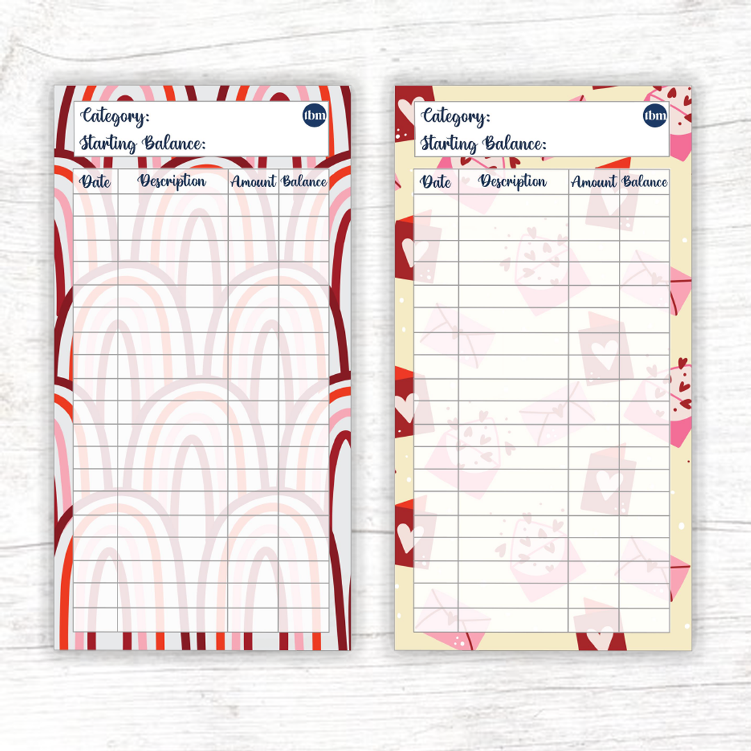 "Be My Valentine?" Theme Spending Trackers (Printable) – The Budget Mom