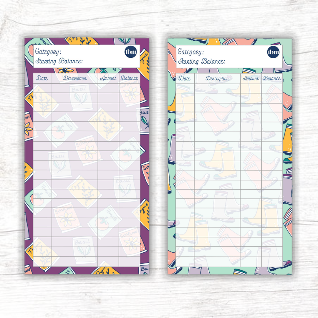 Garden Theme Spending Trackers (Printable) – The Budget Mom