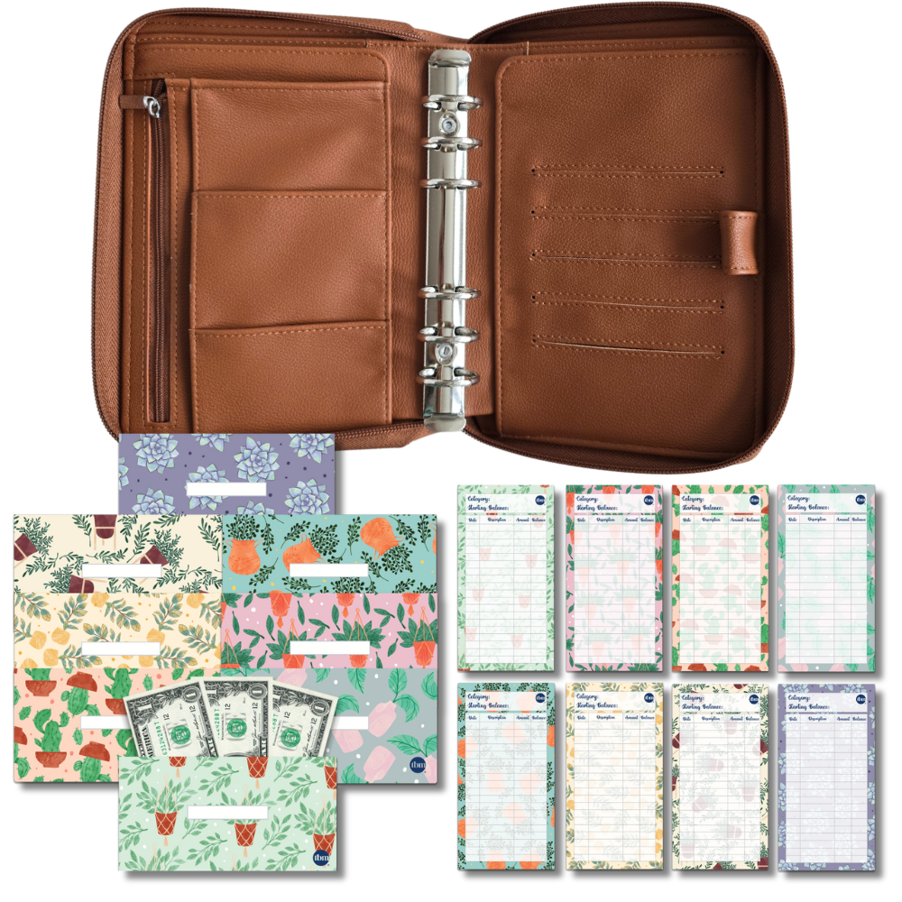 TBM Vegan Leather Wallet Organizer + Envelope Set – The Budget Mom