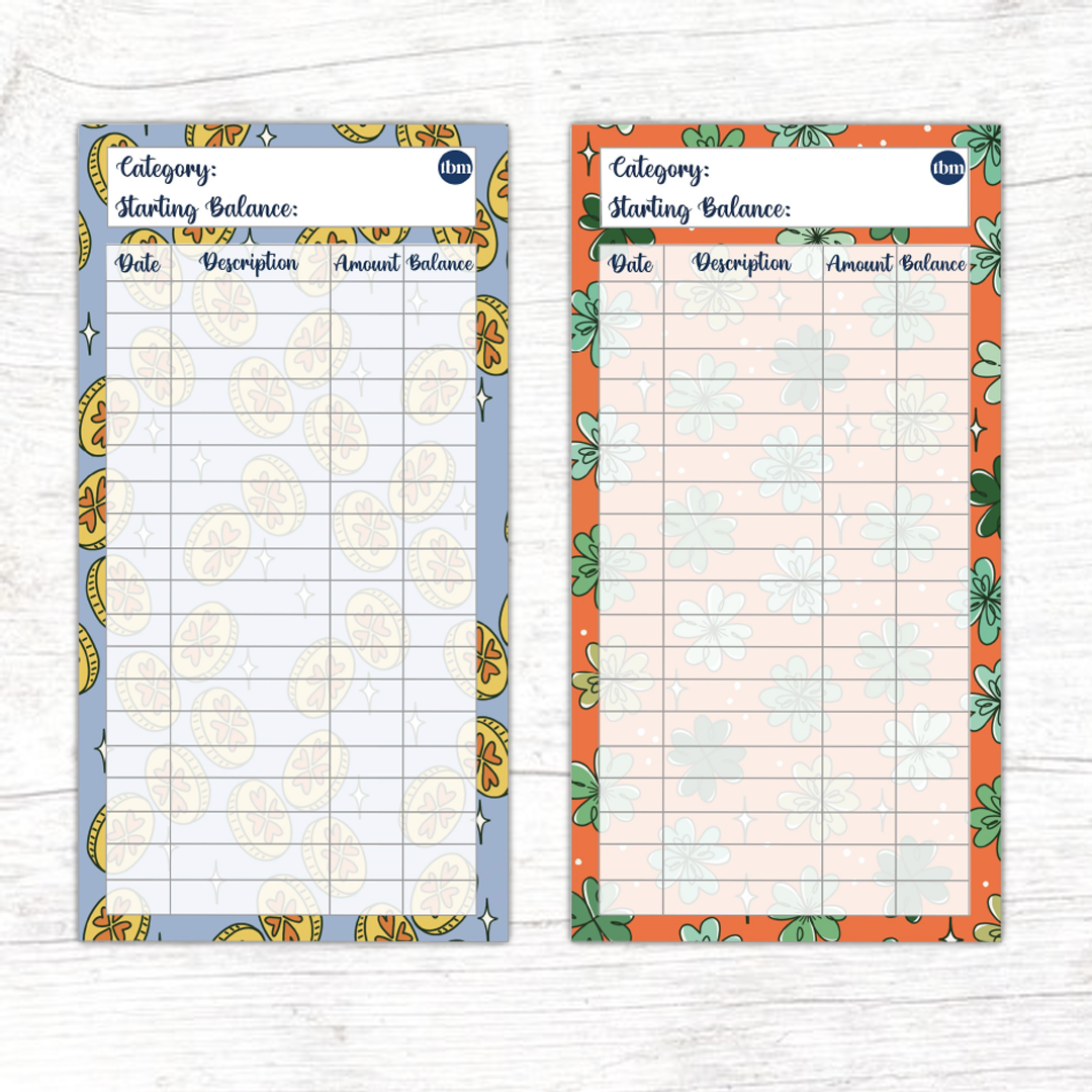 "Lucky" Theme Spending Trackers (Printable) – The Budget Mom
