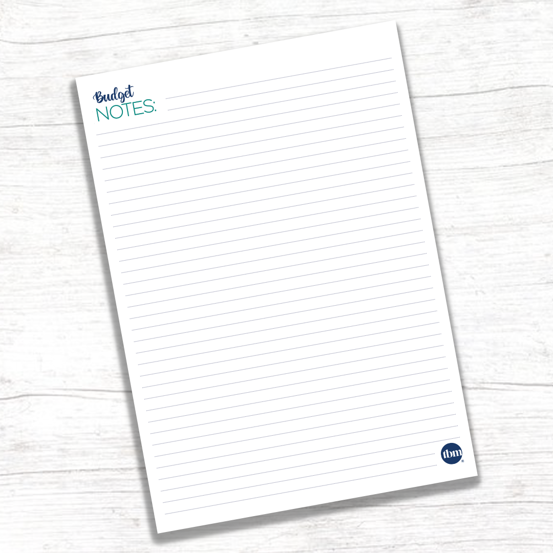 Paycheck Budget Tracker Pad – The Budget Mom