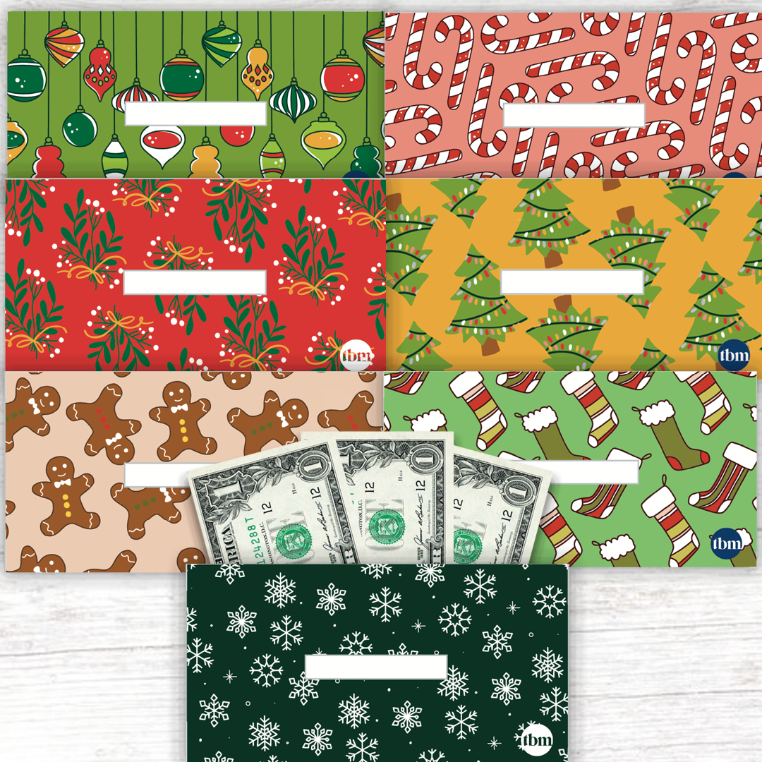 Holiday Cheer Theme Horizontal Cash Envelopes (Printable) – The Budget Mom