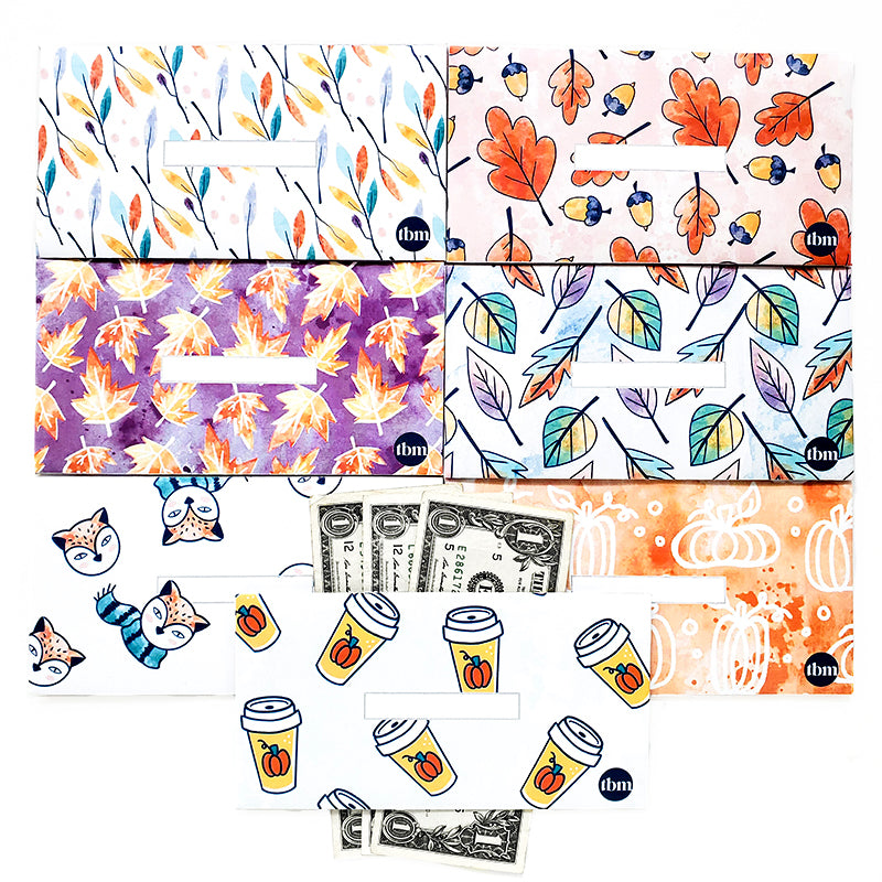 Fall Horizontal Cash Envelopes (Printable) – The Budget Mom