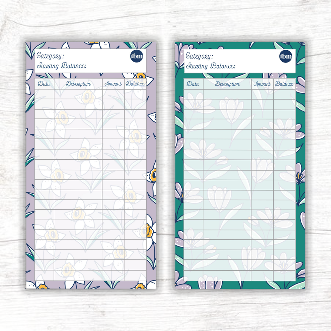 Spring Flower Theme Spending Trackers (Printable) – The Budget Mom